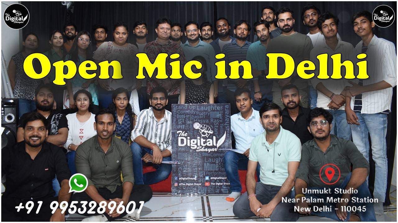 Open Mic in Delhi – Poetry, Shayari, Storytelling