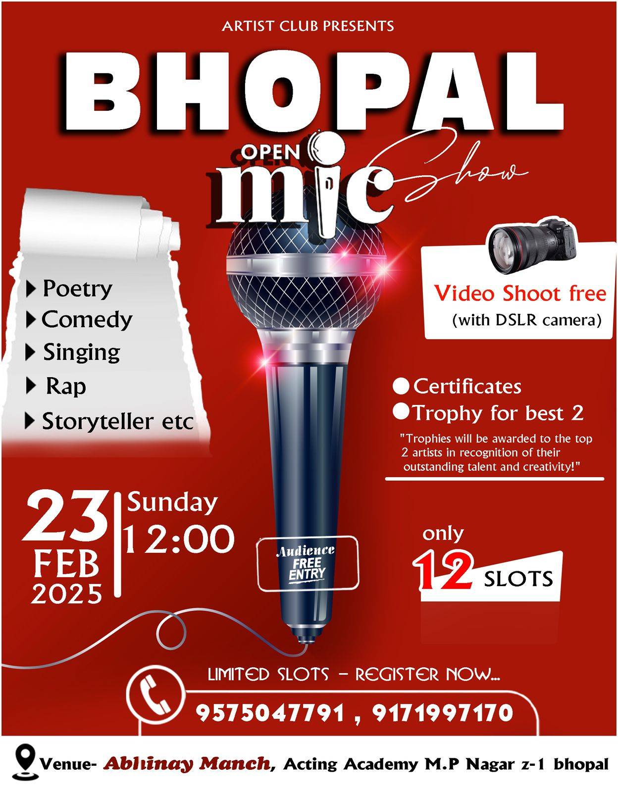 Open Mic Event in Bhopal