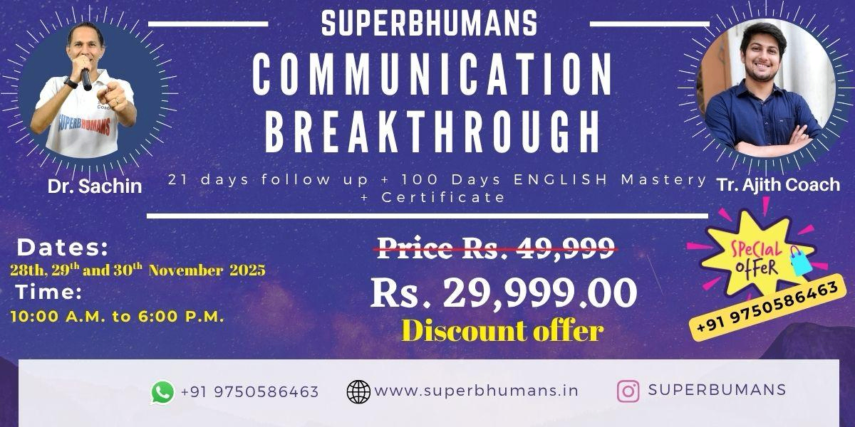 Communication Breakthrough - Speak with confidence + Master ENGLISH